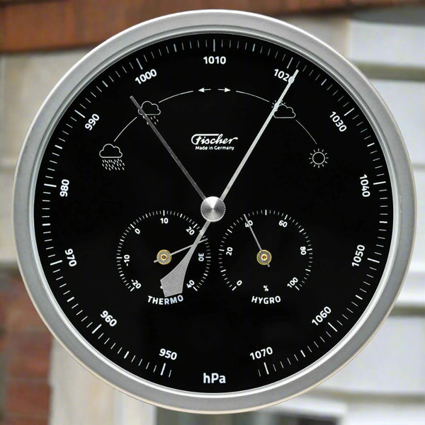 Indoor & Outdoor Weatherstation- Hygrometer + Barometer + Thermometer ...