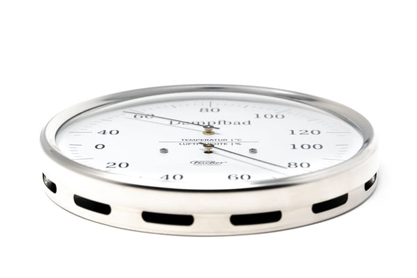 Steam Bath thermometer & hygrometer 130mm - Barometers&Clocks