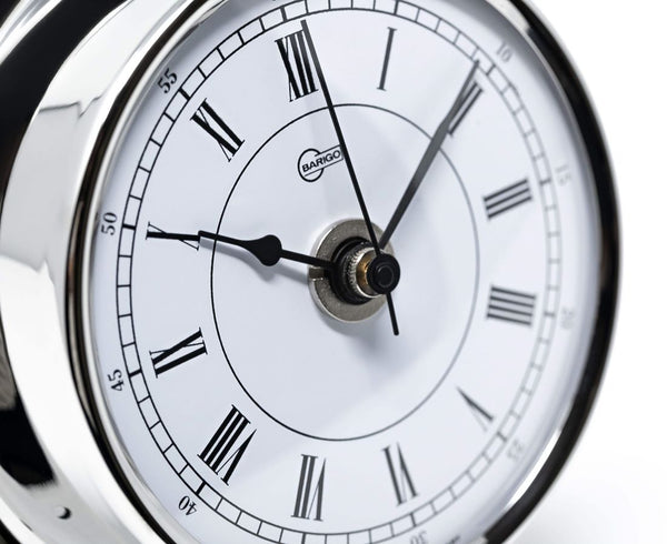 Barigo Tempo Quartz Clock 683RFPO – Polished Stainless Steel (110 mm ...