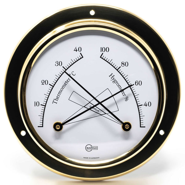 Barigo Regatta Barometer 184MS – Polished Brass (125 mm) - Barometers ...
