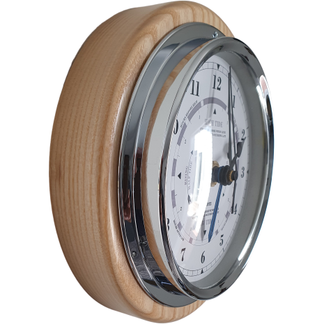 Ash & Chrome 170mm Tide Clock-AU & NZ Free shipping. - Barometers&Clocks